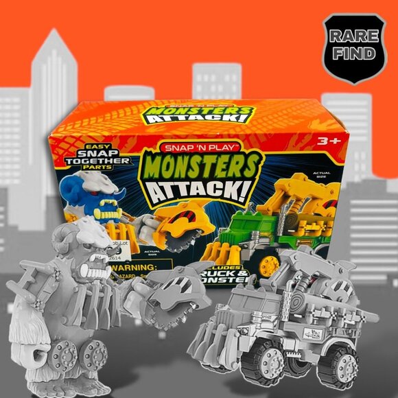 Nikko Toys | Toys | Nikko Toys Monsters Attack Snap N Play Kit Includes ...